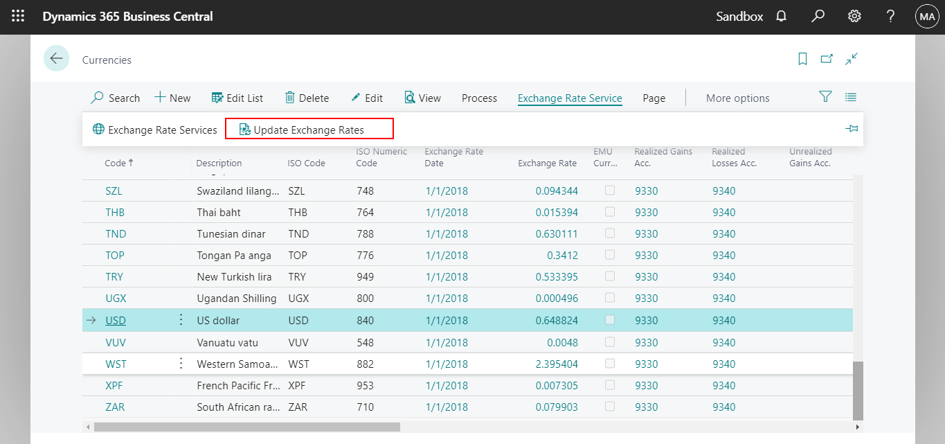 Dynamics 365 Business Central Tip of the Month: How to update currency ...